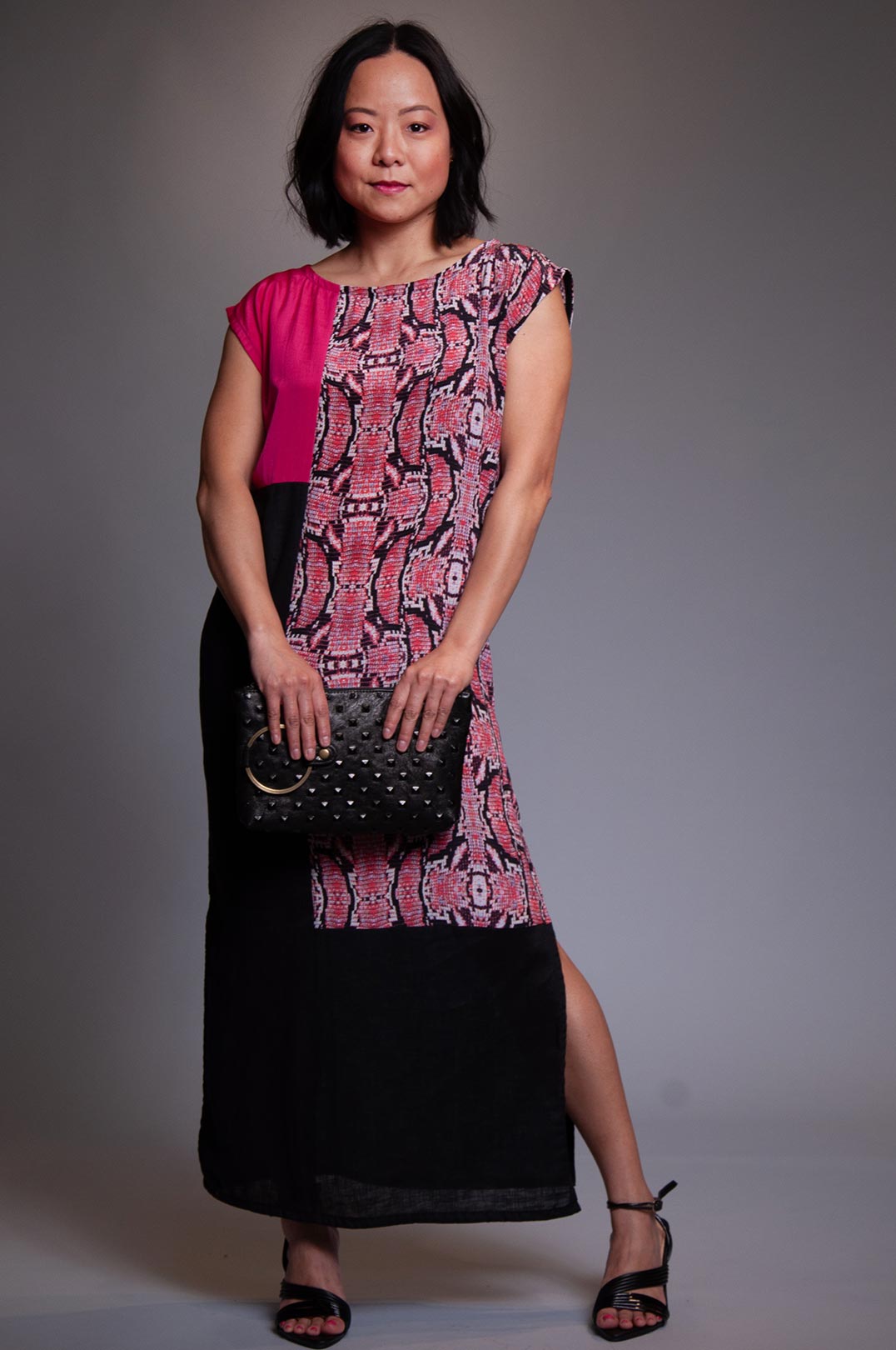Mondrian Dress - Pink Python – Garnish